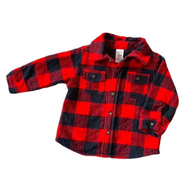 Carter's | Jackets & Coats | Chore Jacket Shacket Lumberjack Red ...